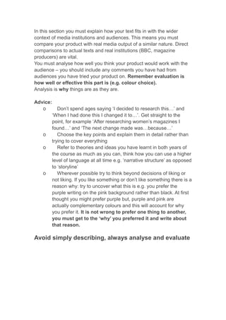 A2 evaluation | DOCX