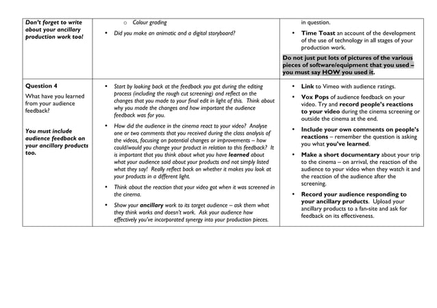 Candi A2 evaluation guide | PDF