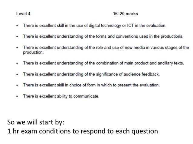 A2 evaluation tasks | PPTX