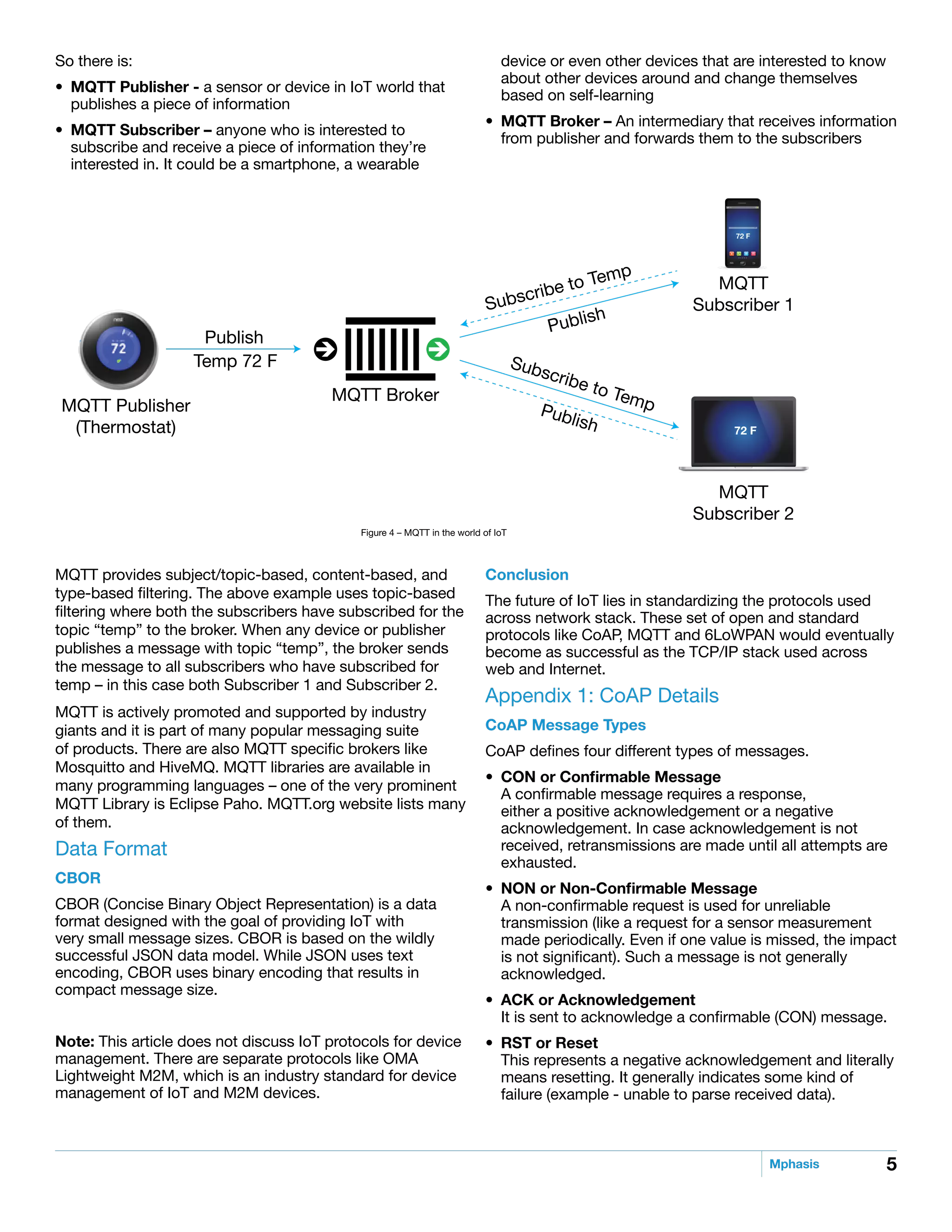 Mphasis Digital POV - Emerging Open Standard Protocol stack for IoT | PDF