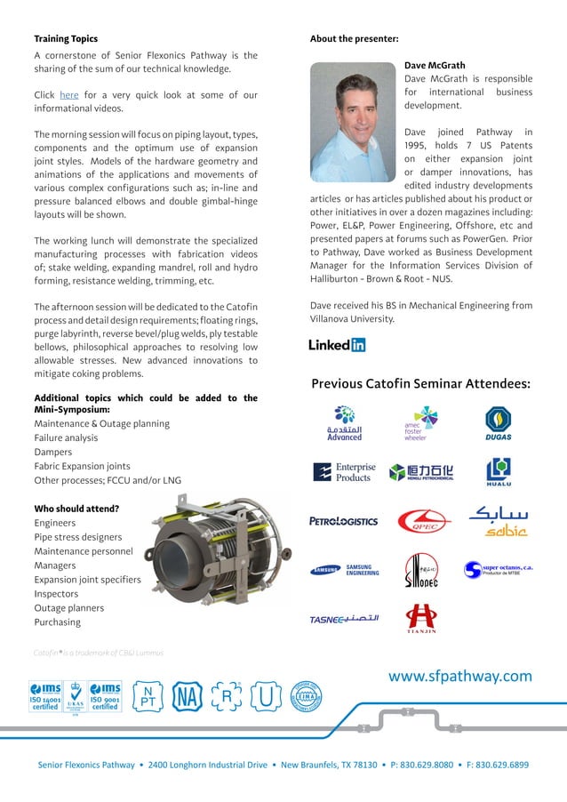 Catofin Mini Symposium Flyer | PDF | Business | Business and Finance