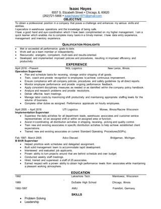 Isaac's Resume | DOCX
