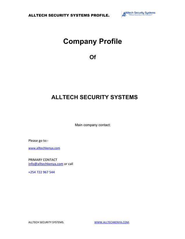 alltech profile | PDF