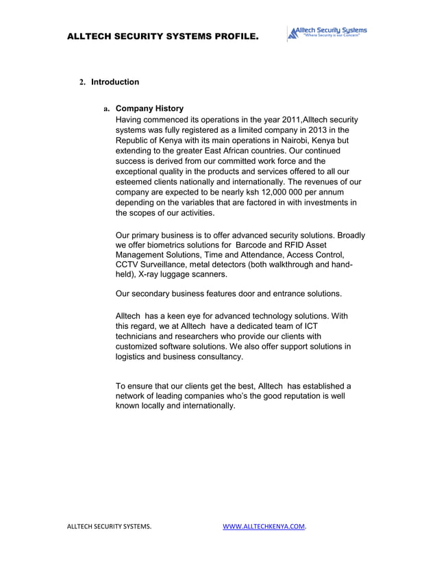 alltech profile | PDF