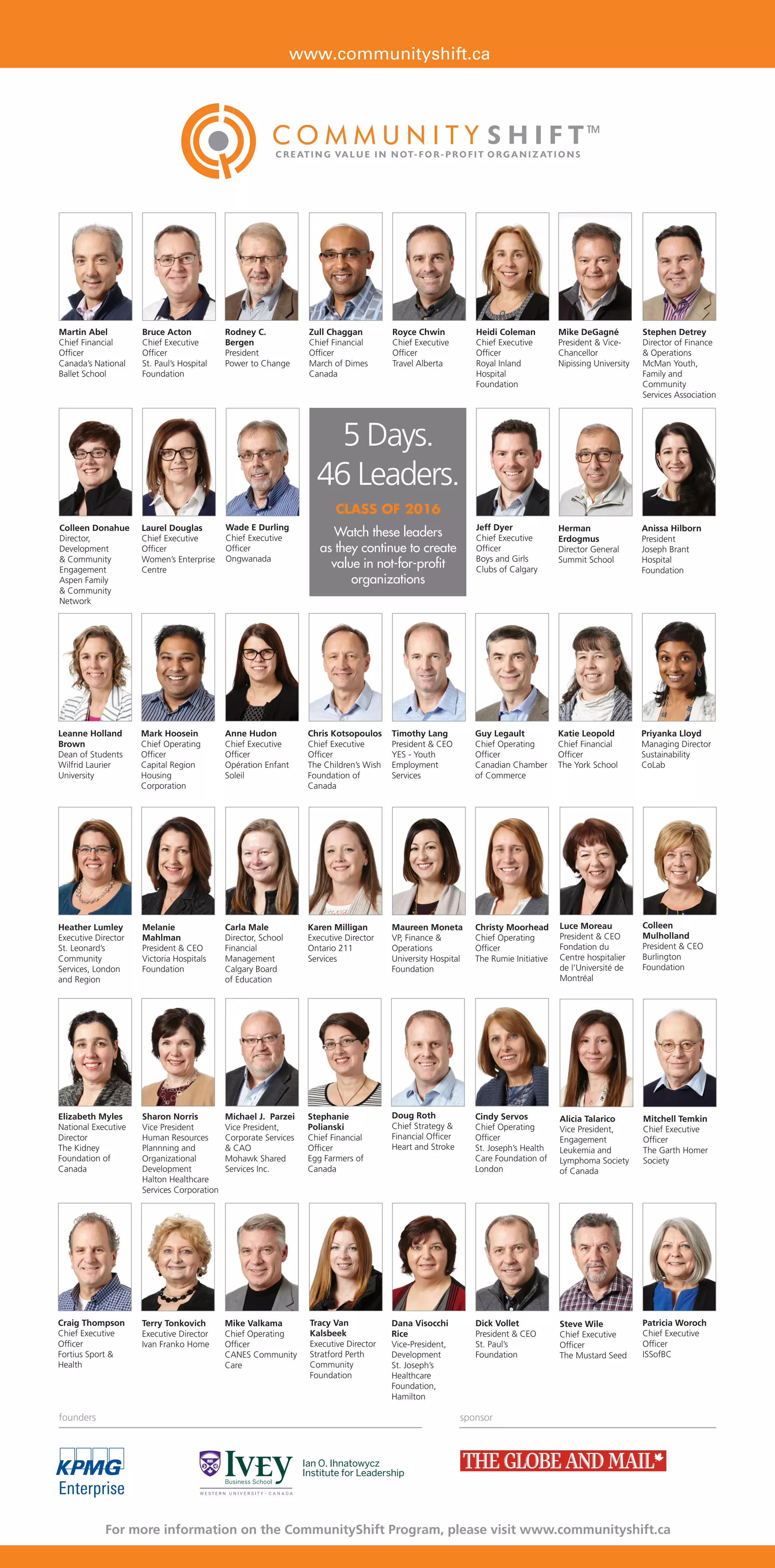Ivey CommunityShift Globe & Mail graduates DEC9 [WEB] | PDF
