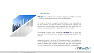 ONEtoONEcfUSA_Overview | PPT