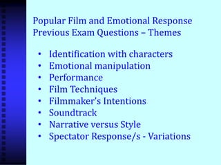 A2 film fm4 b spectatorship introductory film clips (examples) | PPT