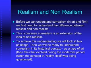 A2 film fm4 surrealism overview | PPTX