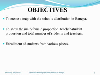 Thematic Mapping of School Network | PPTX