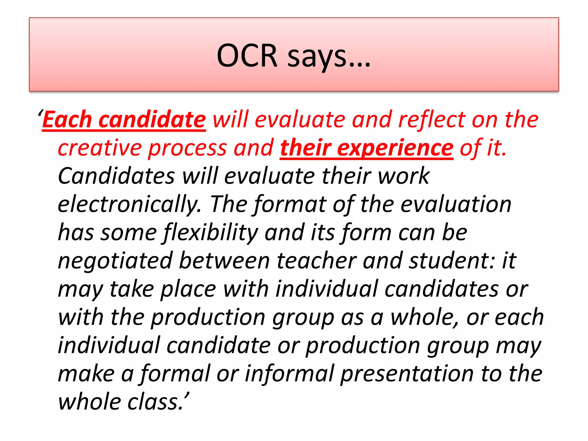 A2 g324 evaluation questions | PPTX | Educational Assessment | Education
