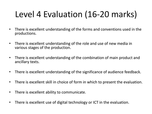 A2 g324 evaluation questions | PPTX | Educational Assessment | Education