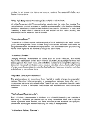 processed food and covience food for regular life | PDF