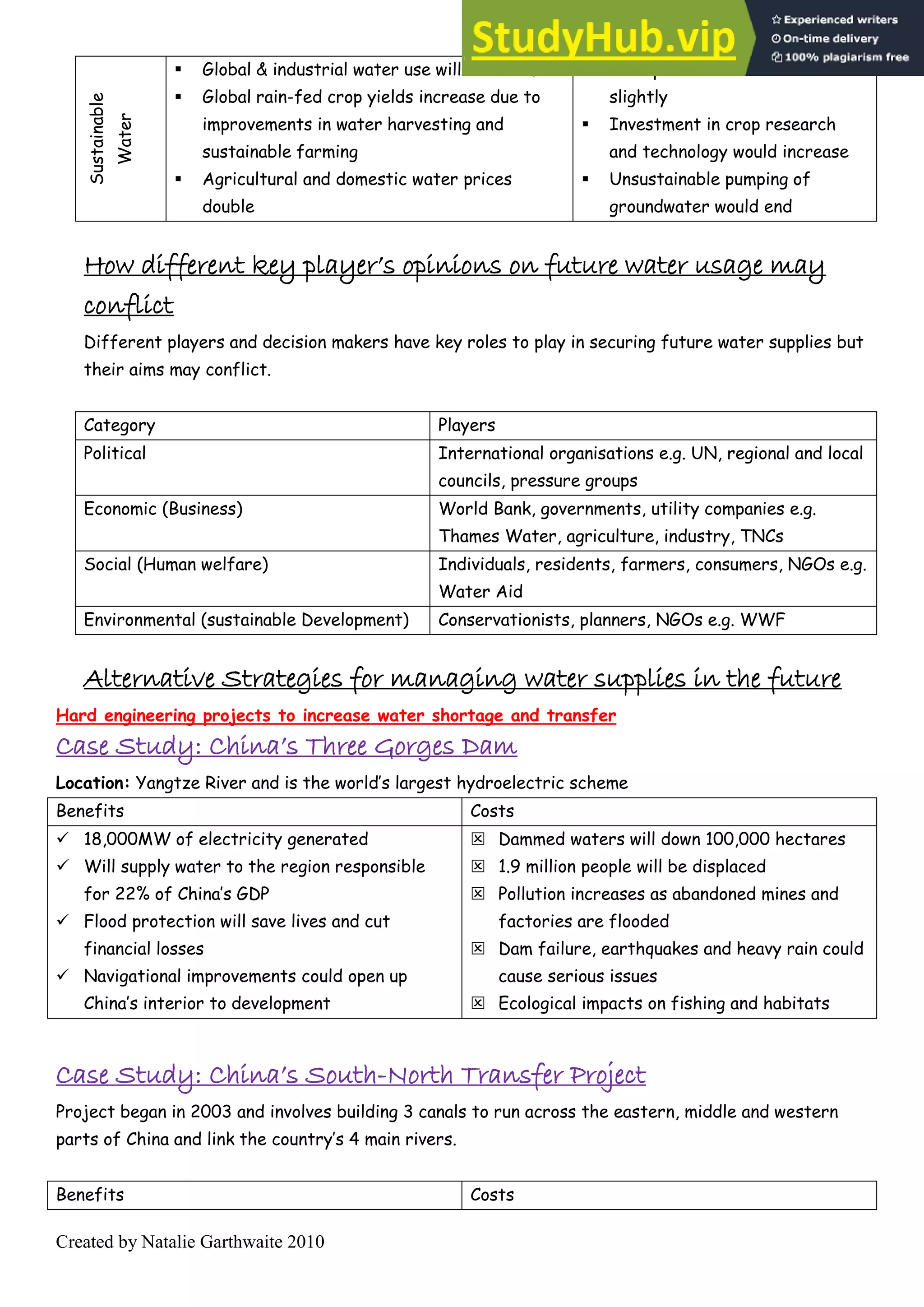 A2 GEOGRAPHY REVISION GUIDE EDEXCEL | PDF