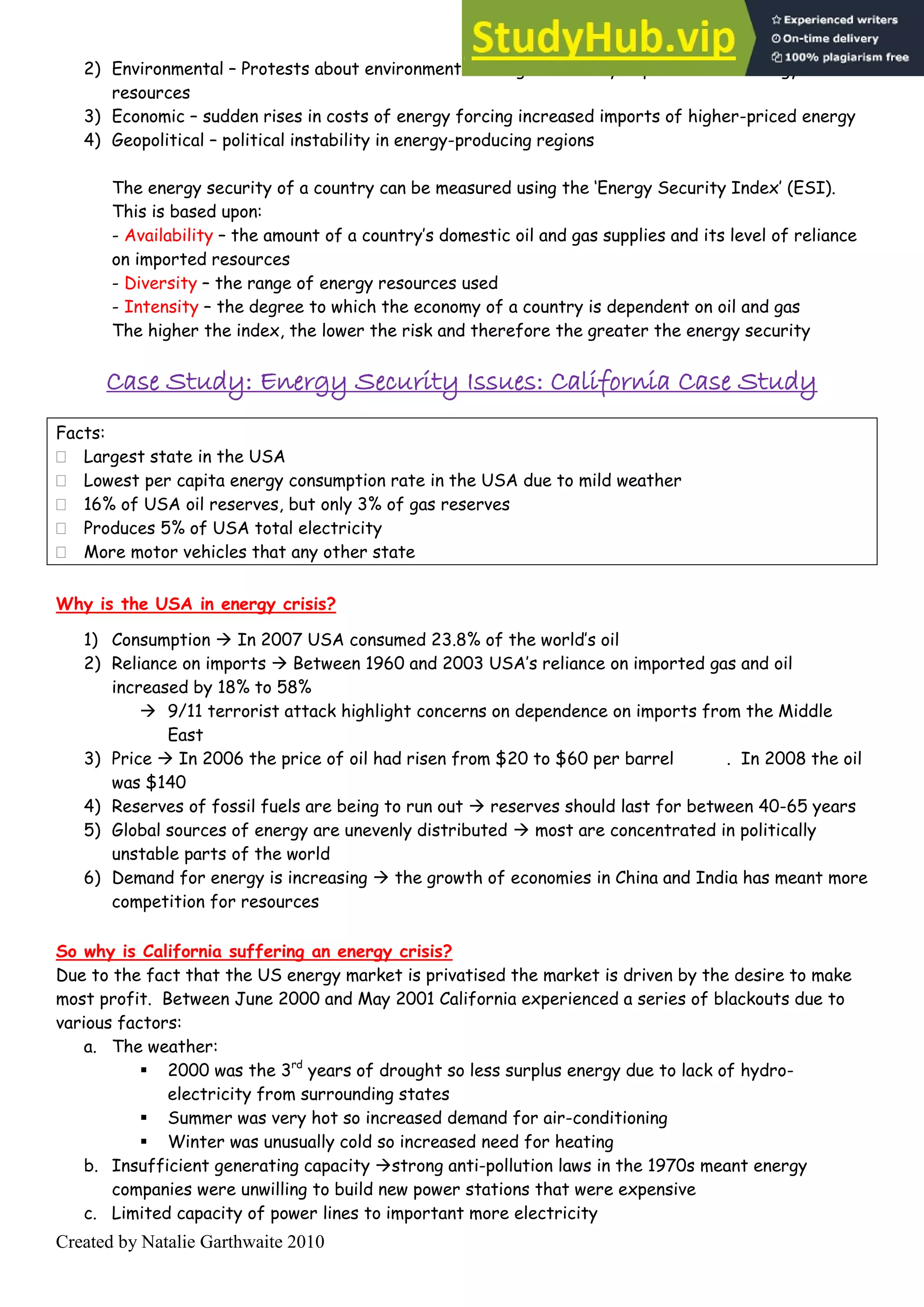 A2 GEOGRAPHY REVISION GUIDE EDEXCEL | PDF