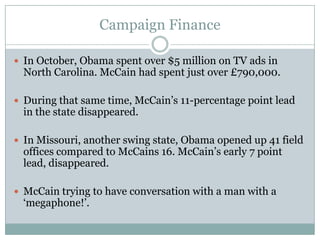 A2 G&P campaign finance | PPTX | Civic affairs | Politics