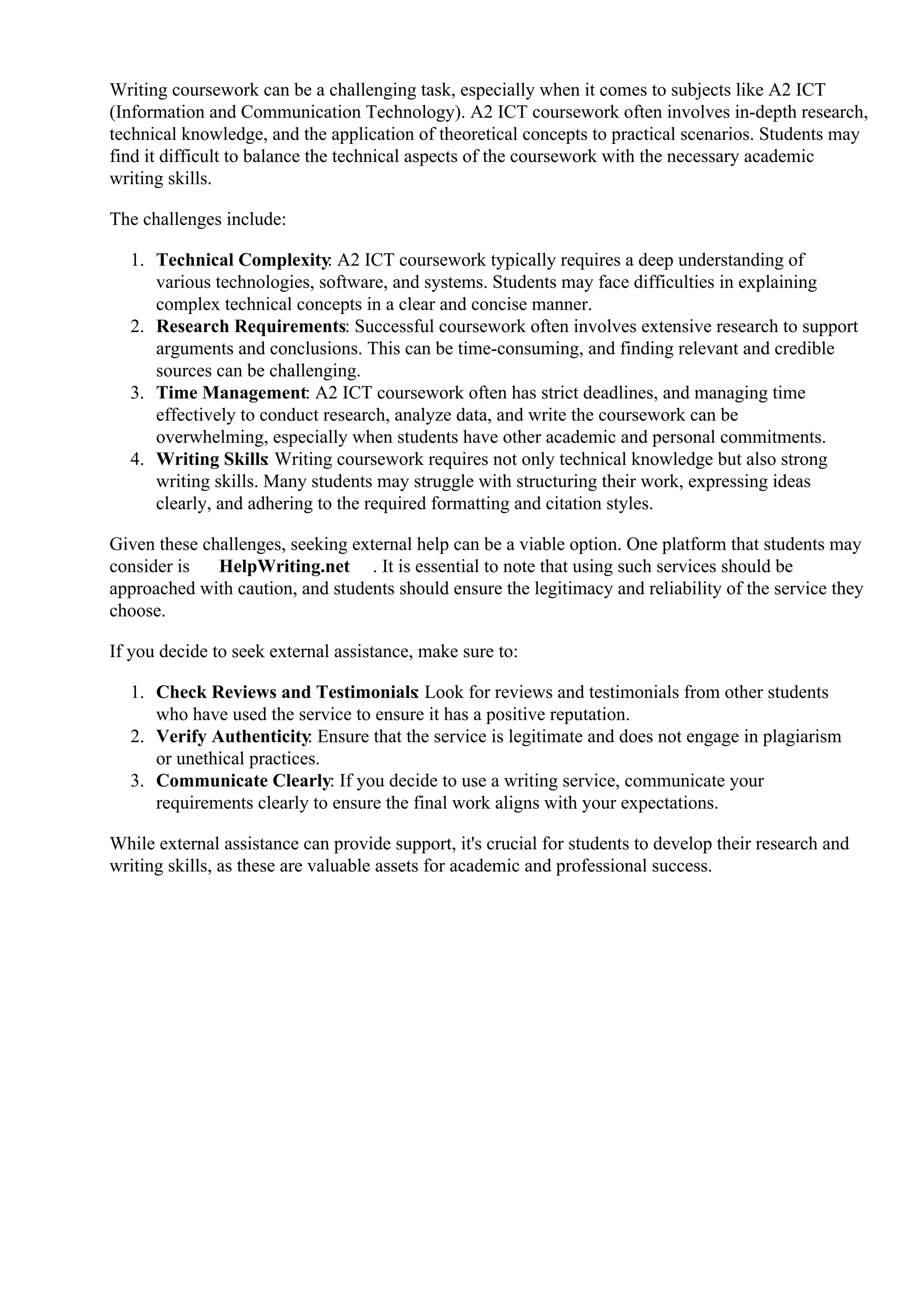 A2 Ict Coursework Help. Award winning tutorials, t | PDF | Freelance ...