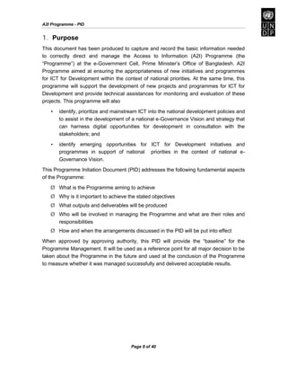 A2i project document 2007 0 | PDF