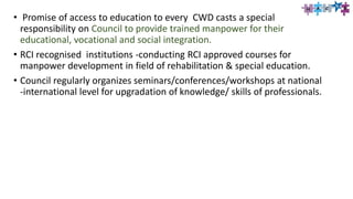 A2 Lecture final.pptx PWD NPD (2006) RCI RTE Constitutional Obligations ...