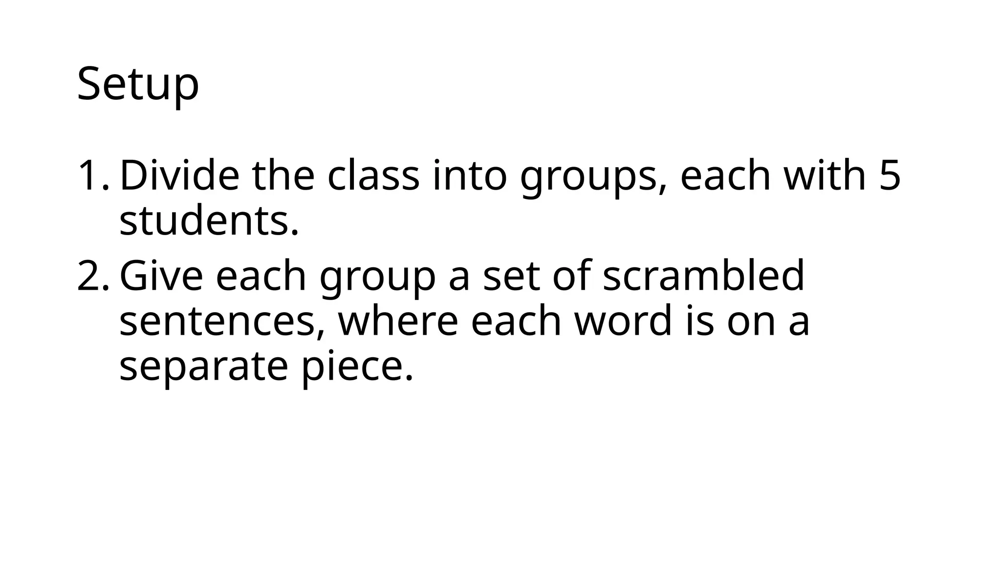 A2 level 11 (Game) Sentence Scramble Race.pptx