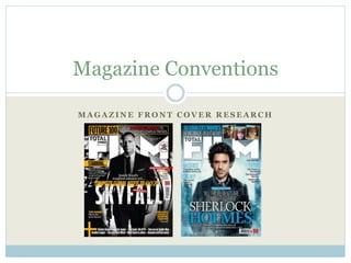 A2 Magazine Front Cover Conventions | PPT