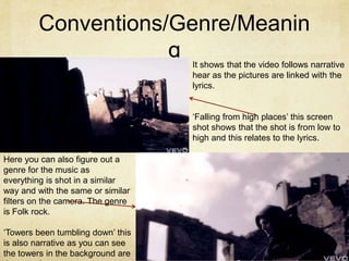 Video Analysis - The Wolves by Ben Howard | PPTX