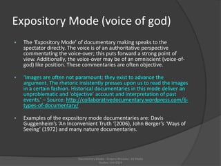 A2 Media - Documentary Mode - Research, Planning and Analysis | PPTX ...