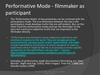 A2 Media - Documentary Mode - Research, Planning and Analysis | PPTX ...