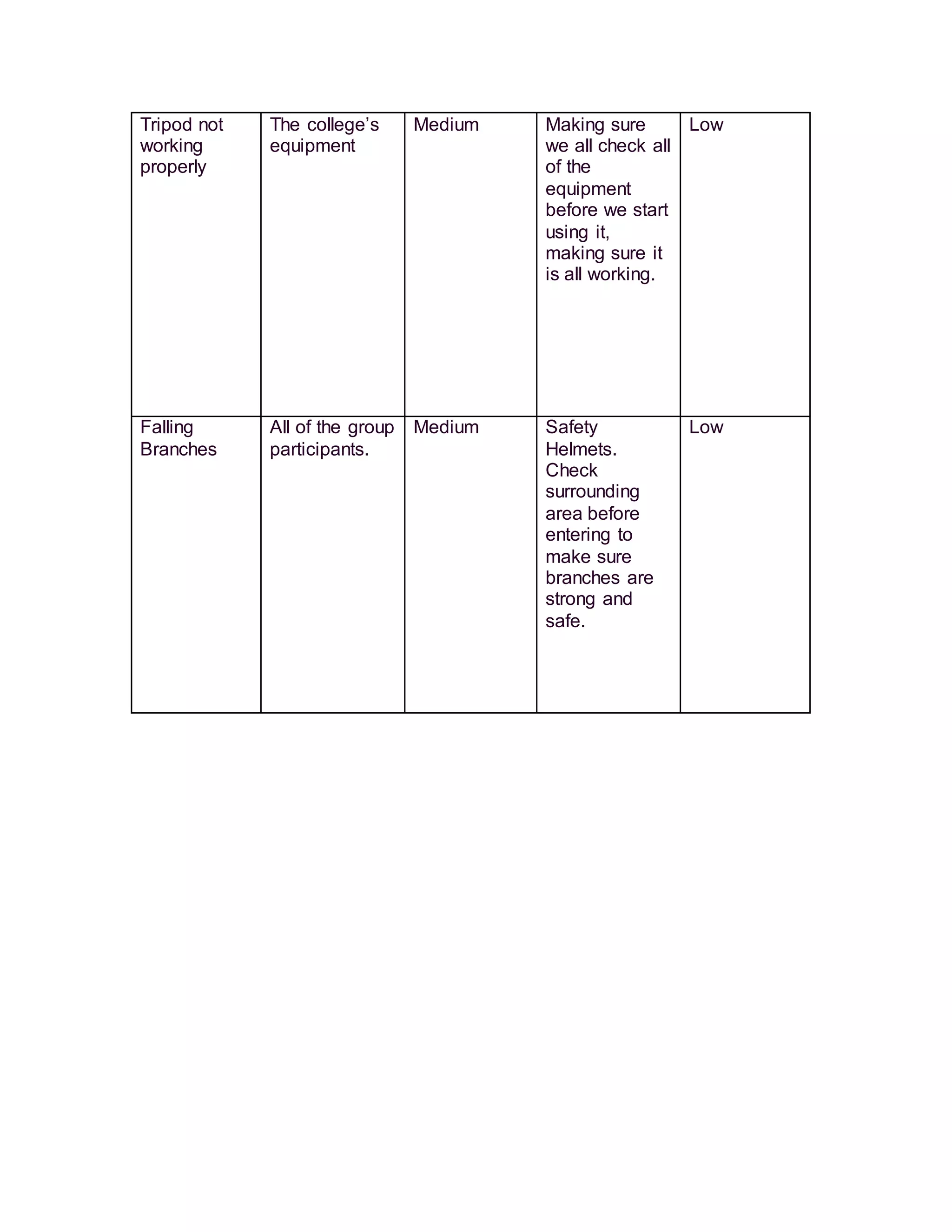 A2 media: Risk assessment | PDF