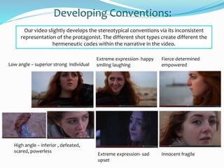 A2 media codes and conventions Evaluation | PPTX