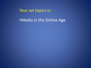 A2 media course details | PPT