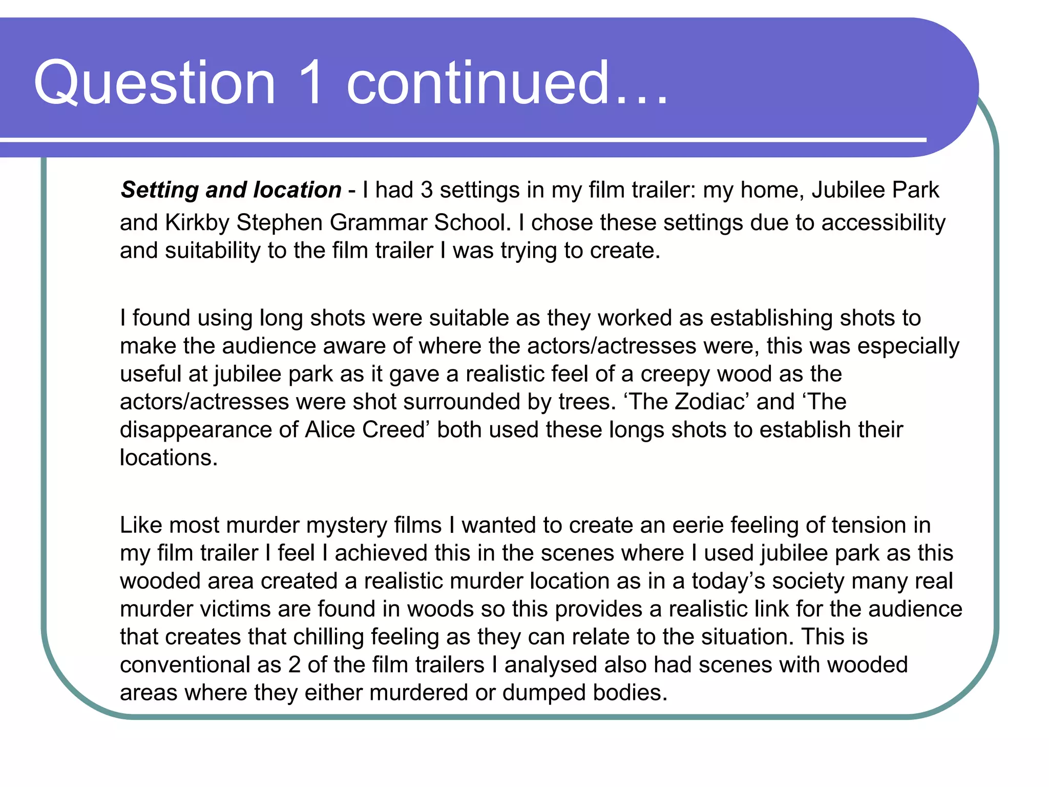 G324 Sophie Bell A2 Media Evaluation | PPT | Video Production | Content Production