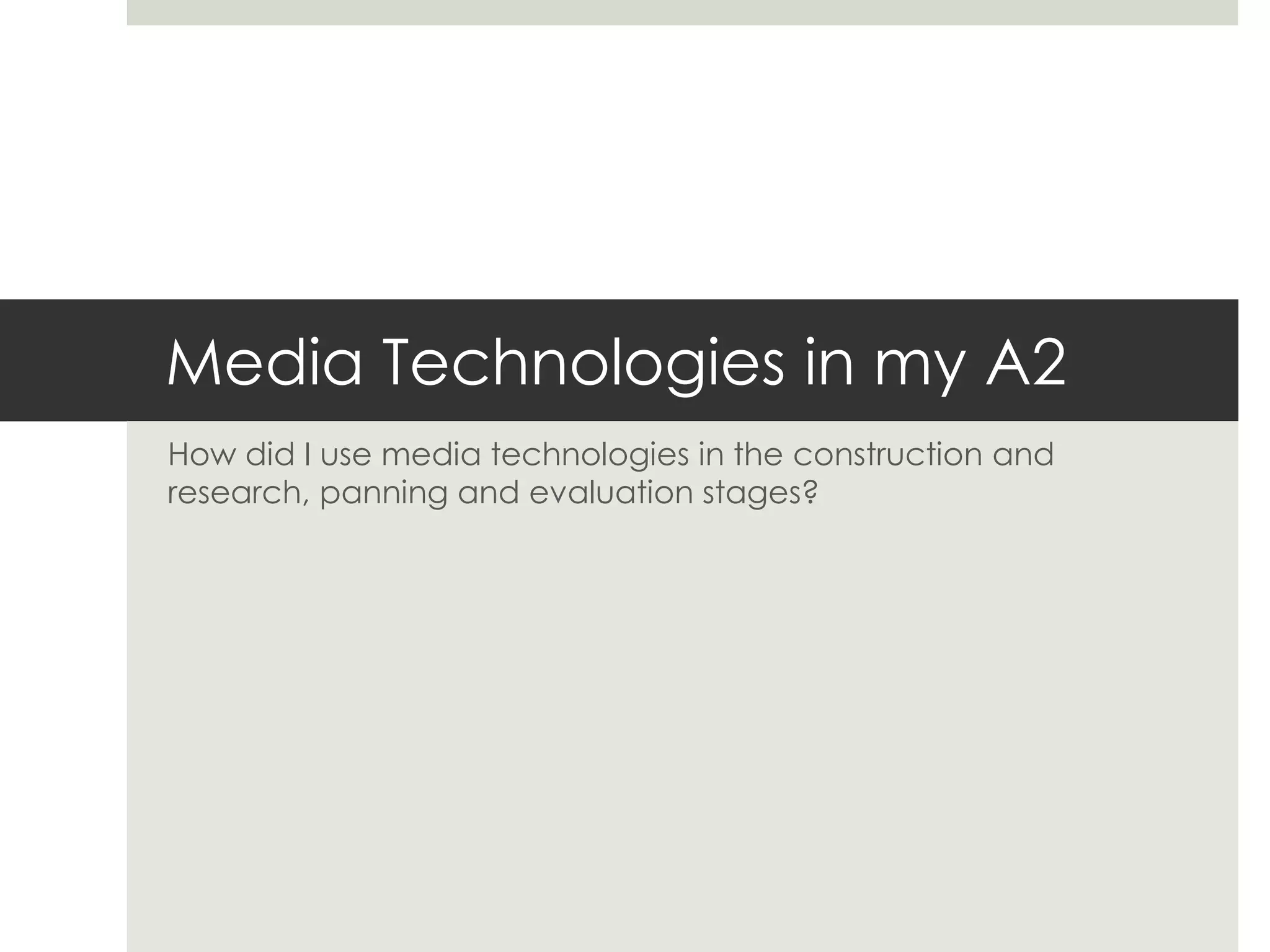 A2 media presentation | PPTX