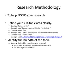 A2 media research planning | PPTX