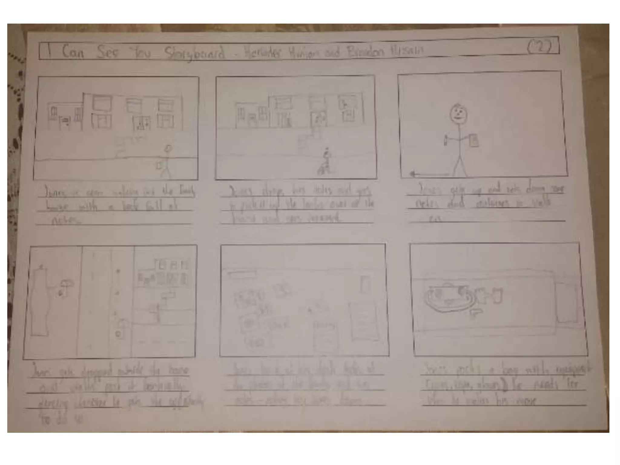 A2 media short film storyboard | PPTX