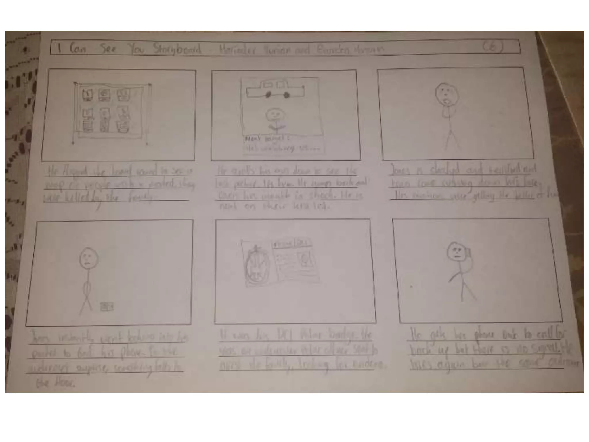 A2 media short film storyboard | PPTX