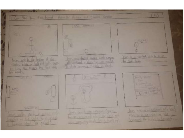 A2 media short film storyboard | PPTX