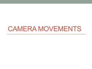 A2 Media Studies - Camera Angles and Movements | PPTX
