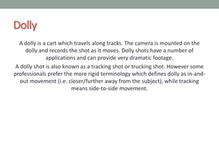 A2 Media Studies - Camera Angles and Movements | PPTX