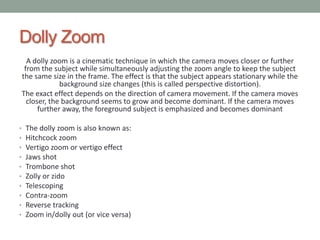 A2 Media Studies - Camera Angles and Movements | PPTX