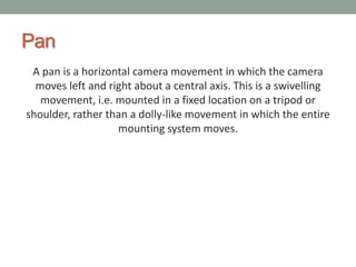 A2 Media Studies - Camera Angles and Movements | PPTX