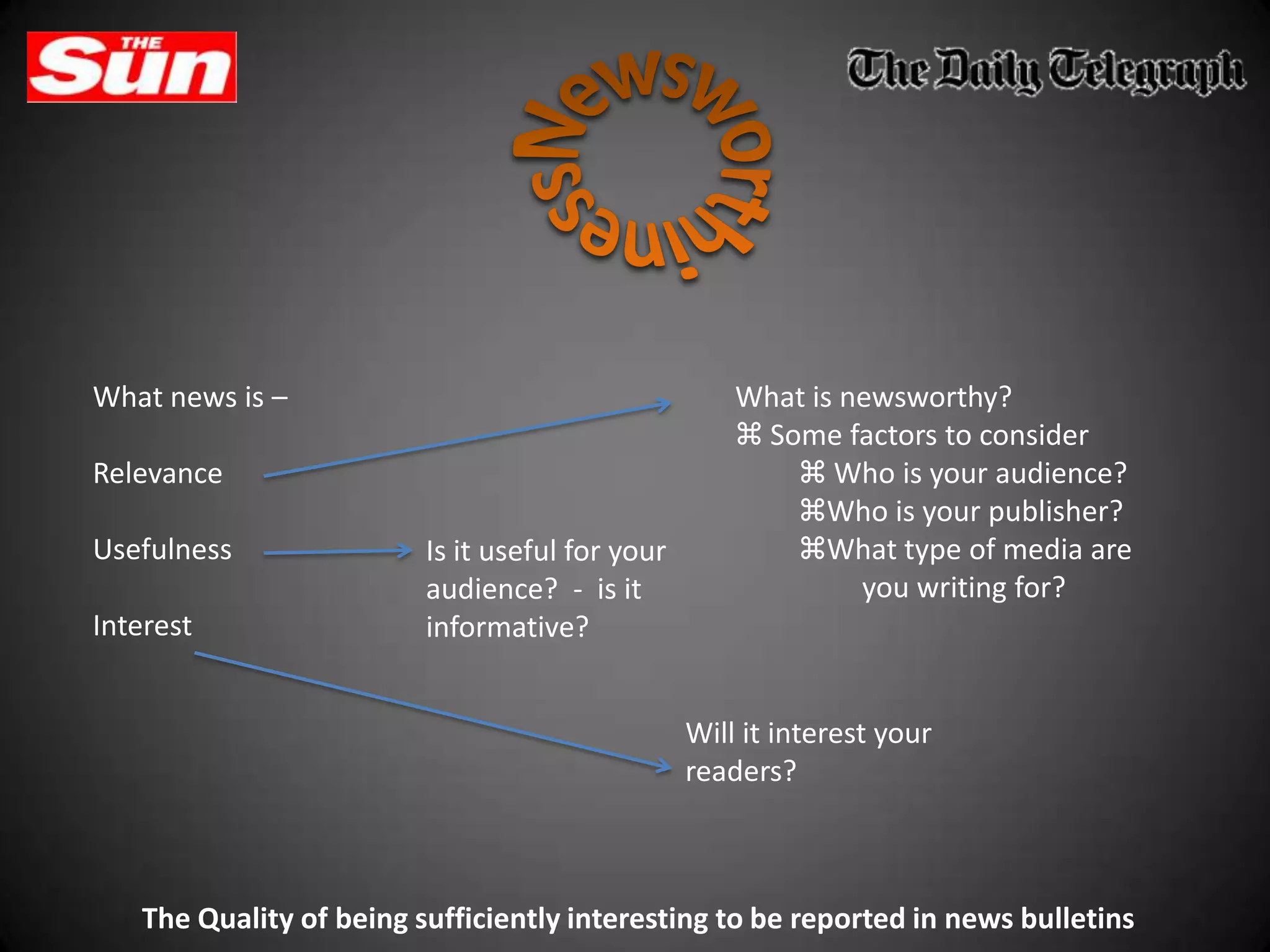 A2 newsworthiness | PPTX