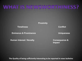 A2 newsworthiness | PPTX