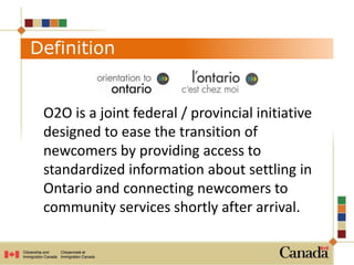 A2 orientation to ontario elizabeth kaminsky_2011 ocasi ed_en | PPTX