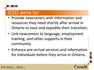 A2 orientation to ontario elizabeth kaminsky_2011 ocasi ed_en | PPTX