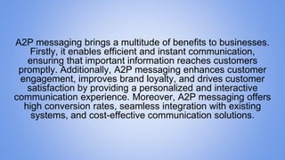 A2P messaging | PPT