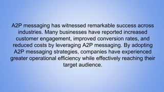A2P messaging | PPT