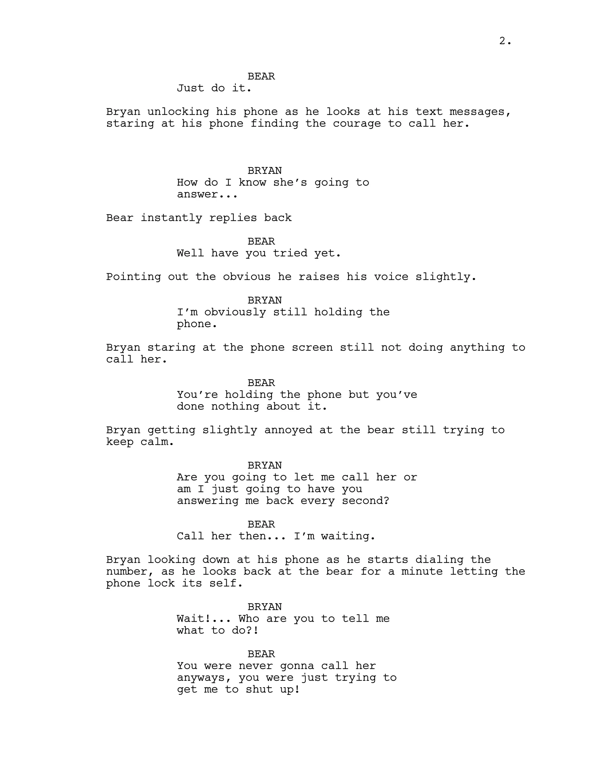 Script Draft 2 | PDF | Screenwriting | Content Production