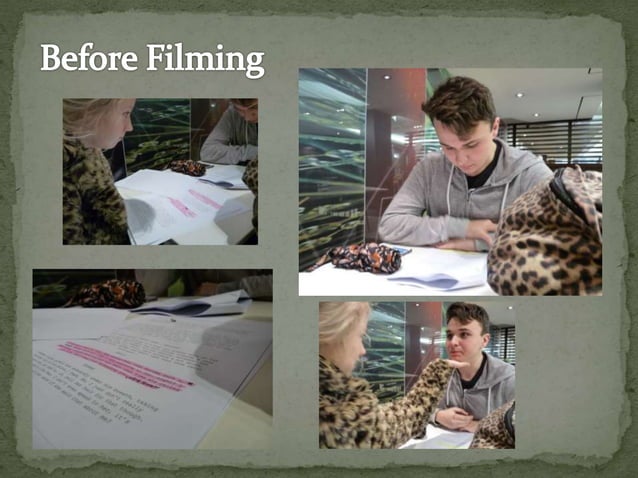 A2 short film – teenage dialogue scene photos | PPTX