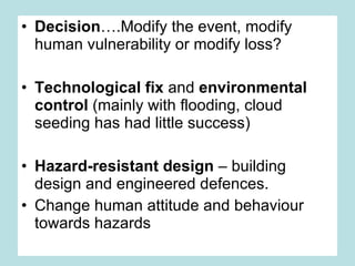 A2 unit 5 – hazards option 1 | PPT