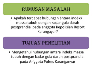 Hubungan imt dengan gd2 pp ivan ho | PPT